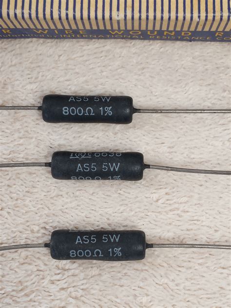 3 Vintage Irc Resistor 5w 800 Ohm 1 Precision Resistor Ebay