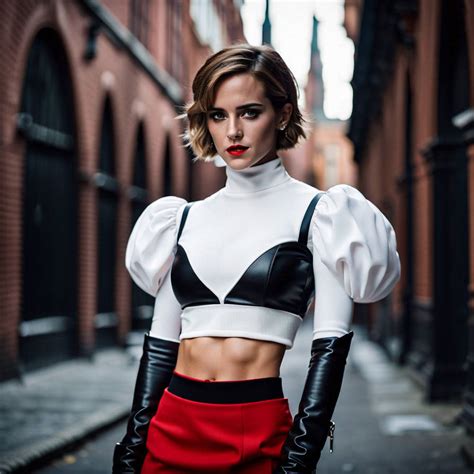 Emma Watson Dressed In With Mock Neck Crop Top Wit By Dermum On Deviantart