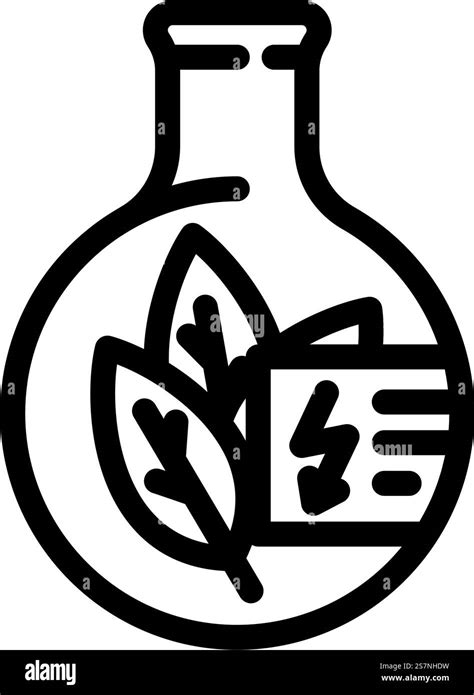 Biomass Energy Environmental Line Icon Vector Biomass Energy