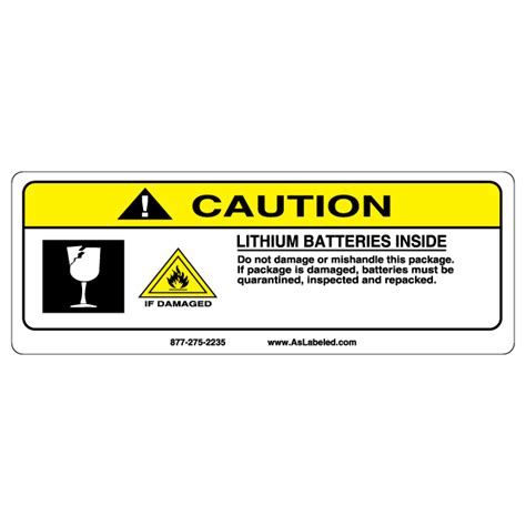 Battery Labels Electromaniacs Lithium Ion Battery Warning Labels 50