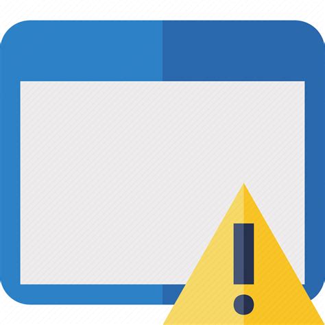 Application Warning Window Icon Download On Iconfinder