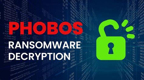 Phobos Ransomware Decryptor How To Decrypt Files From Phobos Youtube