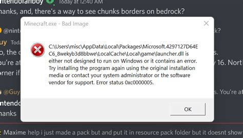 can t load mc launcher tried re downloading the launcher for windows