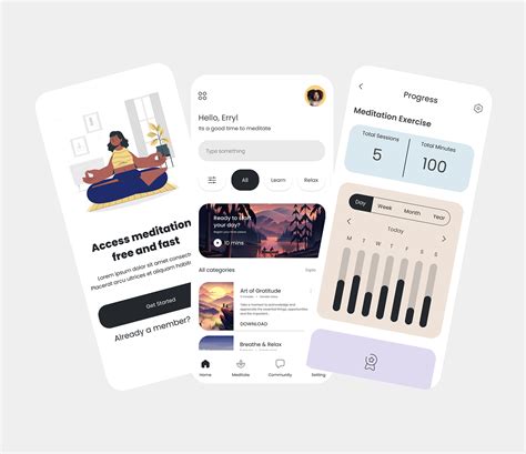 Meditation App Design On Behance
