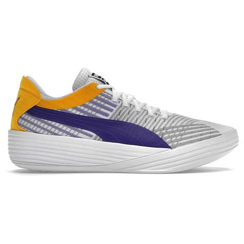 Puma Clyde All Pro Coast 2 Lakers White Mens Trainers