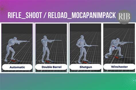 Rifle ShootReload MocapAnimPack D Animations Unity Asset Store