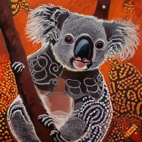 Aboriginal Koala Painting On Craiyon