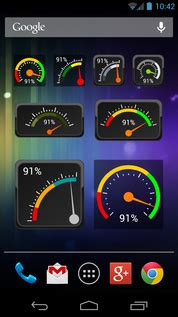 Gauge Battery Widget Android Apps by Tomáš Hubálek