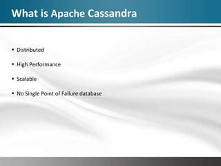 Apache Cassandra PPT
