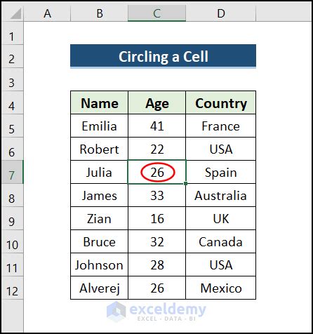 How To Circle Something In Excel Suitable Ways ExcelDemy