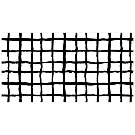 Simple Grid Classic Black And White Stainless Steel Wide Mouth