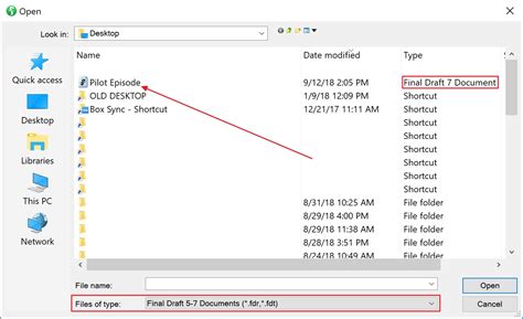 I Have Final Draft For Windows And It Doesnt See The Scripts I Wrote In An Earlier Version Of