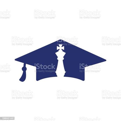 졸업 체스 기사 벡터 로고 디자인 교육 전략 벡터 로고 개념 개념에 대한 스톡 벡터 아트 및 기타 이미지 개념 개념과 주제 경쟁 Istock