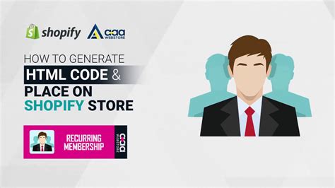 How To Generate HTML Code Place On Shopify Store Membership App Shopify YouTube