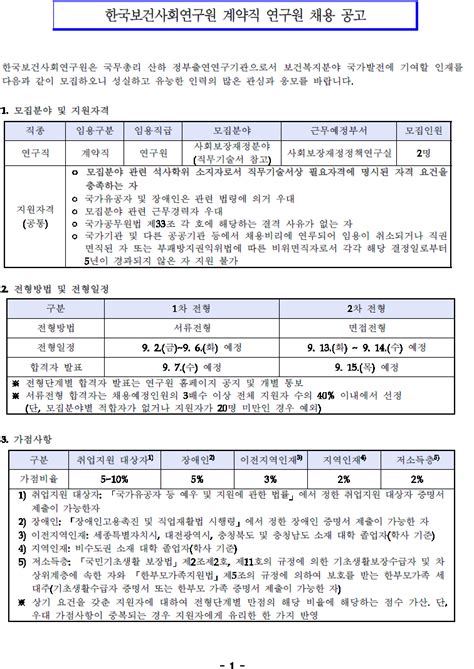 한국보건사회연구원 계약직 연구원 채용 공고 사회보장재정정책연구실 연구회ㆍ소관 연구기관 채용 정보 소식·소통 Nrc 경제인문사회연구회 Nrc 공식 홈페이지 Nrc