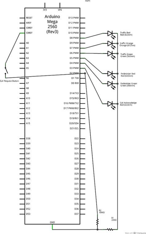 Traffic Light And Pedestrian Crossing Implemented With An Arduino Geek Rant Dot Org