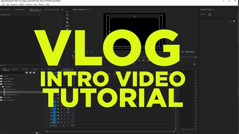 Vlog Intro Video Editing Tutorial Youtube