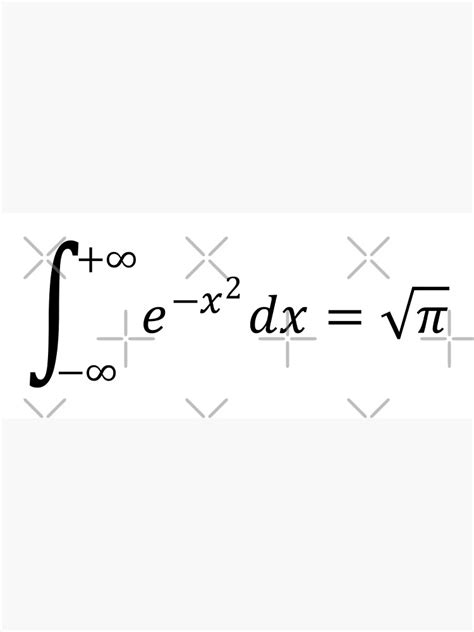 Math Equations Gaussian Integral Math And Calculus Basics Poster For Sale By Sciencecorner