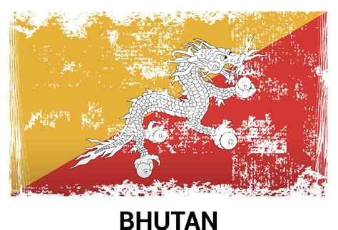 Bhutan Flag Design Vector 14238851 Vector Art At Vecteezy