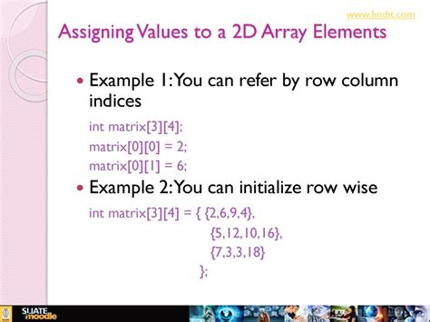 multi dimensional arrays ppt download