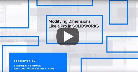Modifying Dimensions Within Solidworks 3d Cad Trimech Store