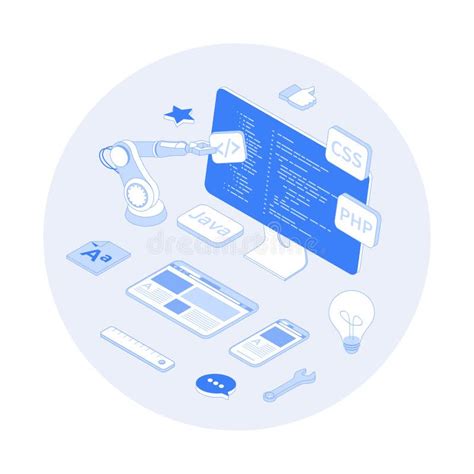 Computer Programming Software Web App Development Program Code On