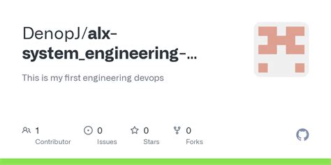 github denopj alx system engineering devops this is my first