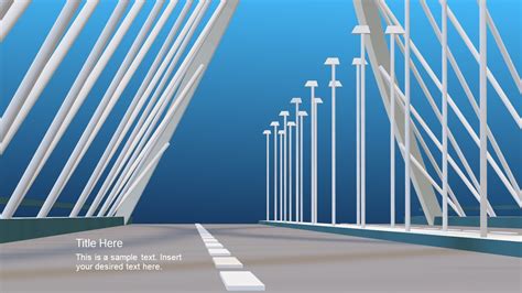 Animated 3d Bridge Powerpoint Template Slidemodel