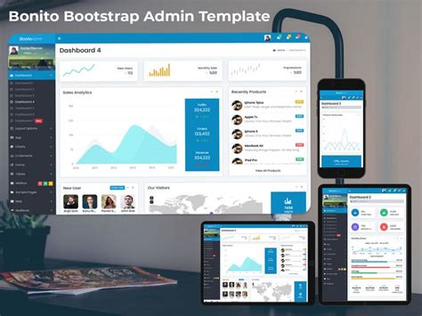 bonito admin template for dashboard web ui