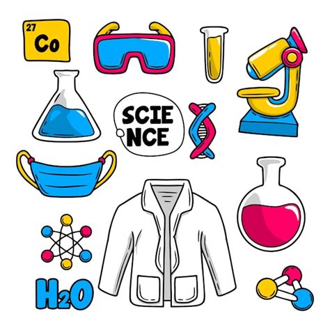 Premium Vector Science Lab Hand Drawn Icon