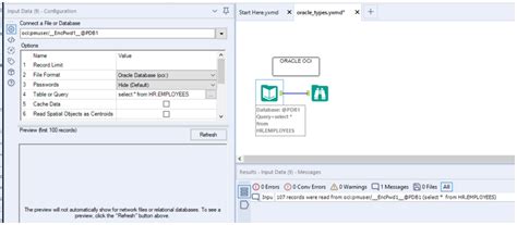 how to connect to an oracle database in alteryx