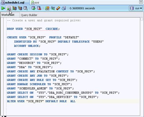 Using DBMS Scheduler