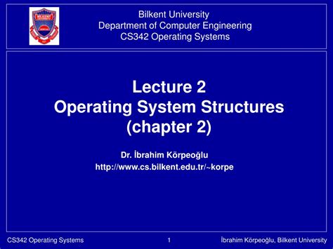 Ppt Lecture 2 Operating System Structures Chapter 2 Powerpoint