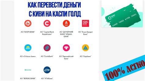 Как вывести деньги с киви на карту КАСПИ ГОЛД Youtube