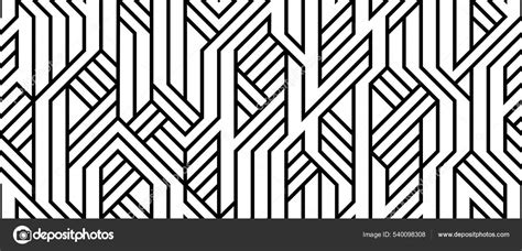 Tech Style Seamless Linear Pattern Vector Monochrome Circuit Board Lines Stock Vector Image By