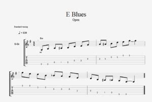 Open Position Blues Scale The Power Of Music