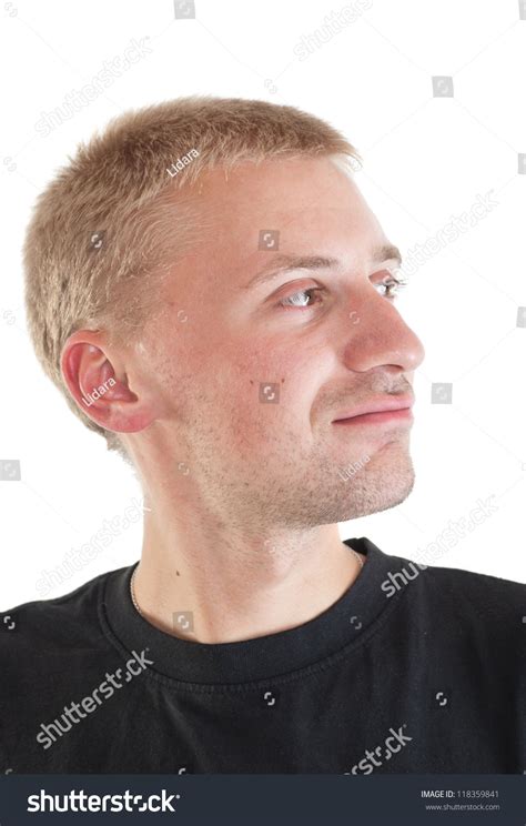 Portrait Thinking Man On White Background Stock Photo Shutterstock