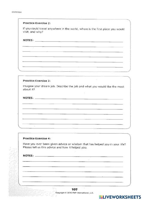 Speaking Part I Free Interactive Worksheets 6802609