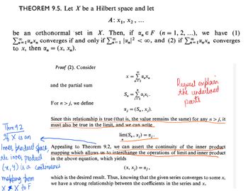 Answered THEOREM Let X Be A Hilbert Space Bartleby