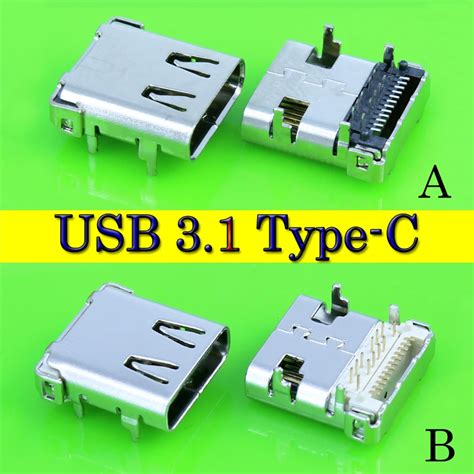 High Speed Data Interface Micro 3 1 Usb DIY 24pin USB C USB 3 1 Type C Mother Socket Connector