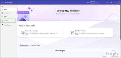 Inogic On Linkedin Use Solutions With Power Pages Through Power Apps Part 1