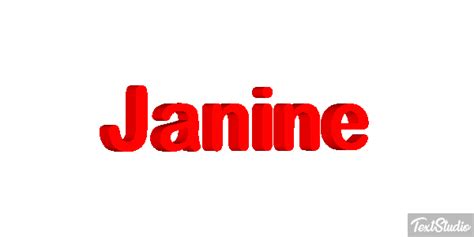 Janine Name Animated  Logo Designs