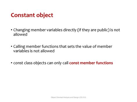 Cs212 Object Oriented Analysis And Design Ppt Download