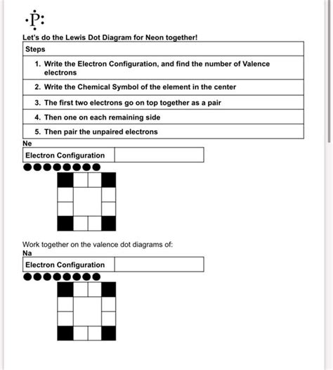 Solved Lets Do The Lewis Dot Diagram For Neon Together Steps 1 Write The Electron