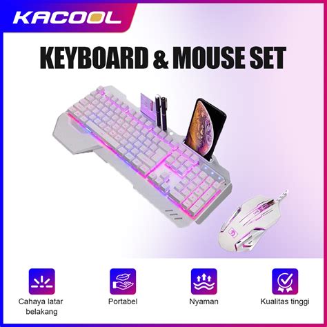 Jual Keyboard Gaming Set Keyboard Dan Mouse Gaming Berkabel Dengan Jenis Efek Lampu Latar