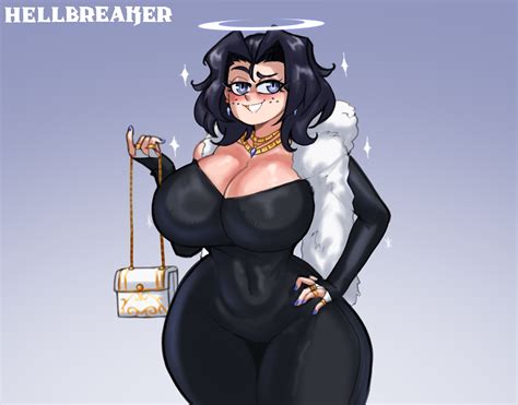 Rule 34 Absurd Res Angel Girl Black Hair Blue Eyes Blue Nail Polish