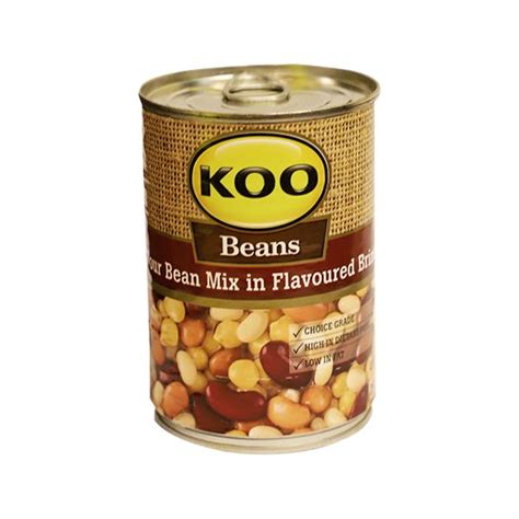 Koo Beans Four Bean Mix In Flavoured Brine 410g