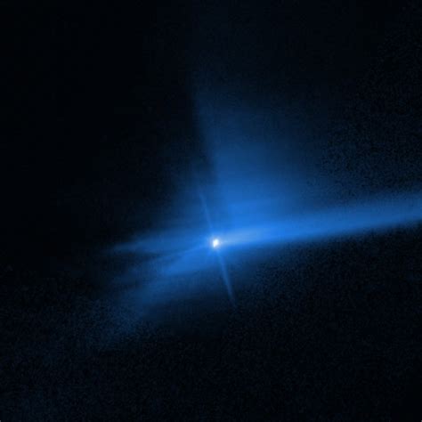 Dart Mission Offers First View Of Asteroid Impact Ejecta Tail Formation