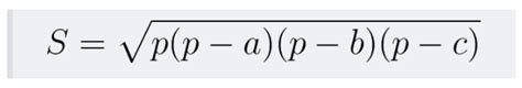 Python数学计算工具1、海伦公式计算三角形面积 阿里云开发者社区 Python数学计算工具1、海伦公式计算三角形面积 阿里云开发者社区