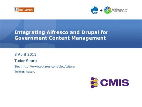 Integrating Drupal And Alfresco Using Cmis Ppt